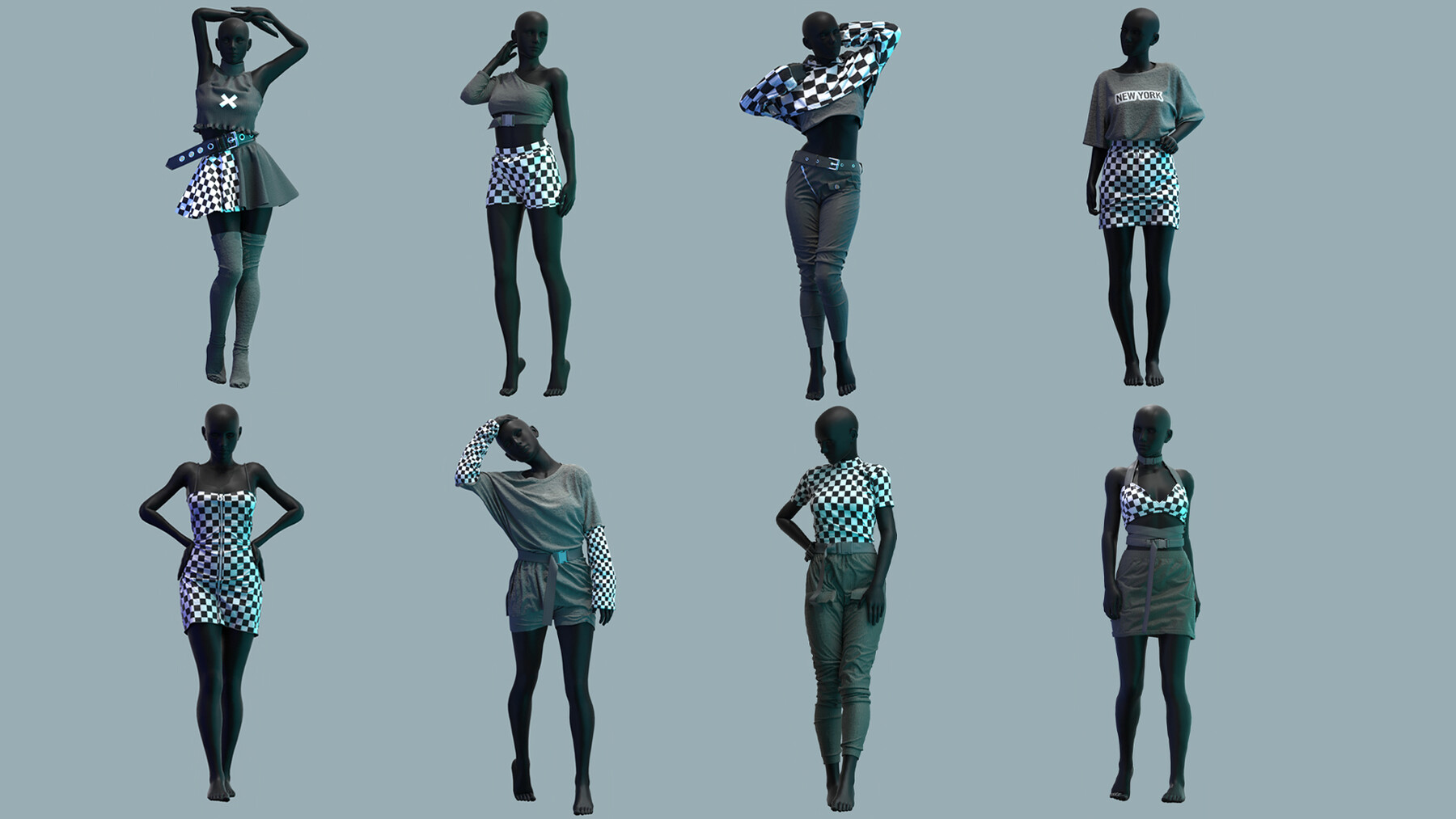 ArtStation - Collection Of Clothes . Clo3D , Marvelous Designer ...