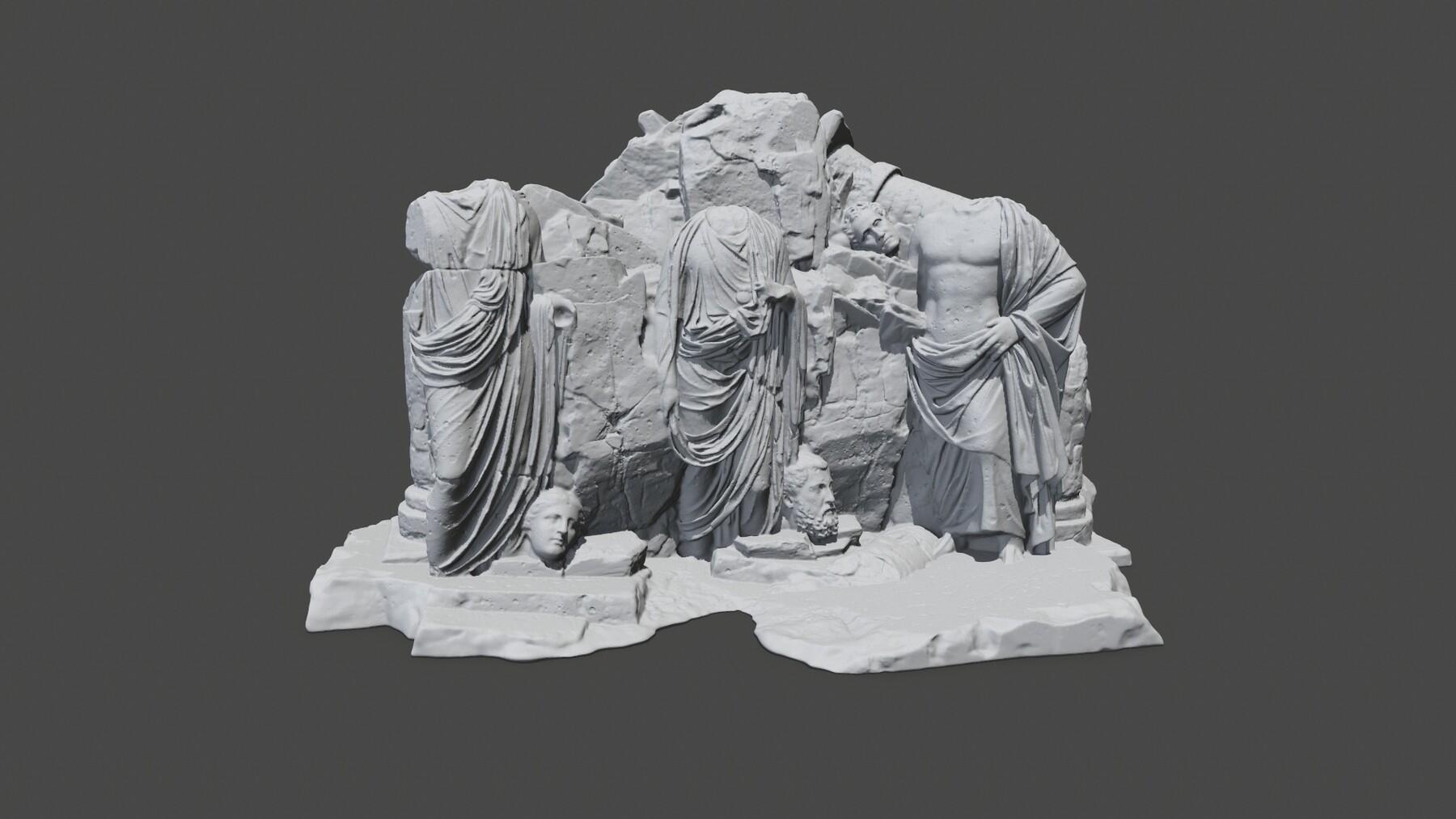 ArtStation - statue_mountain_stl | Game Assets