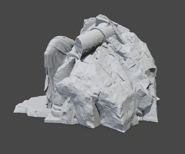 ArtStation - statue_mountain_stl | Game Assets