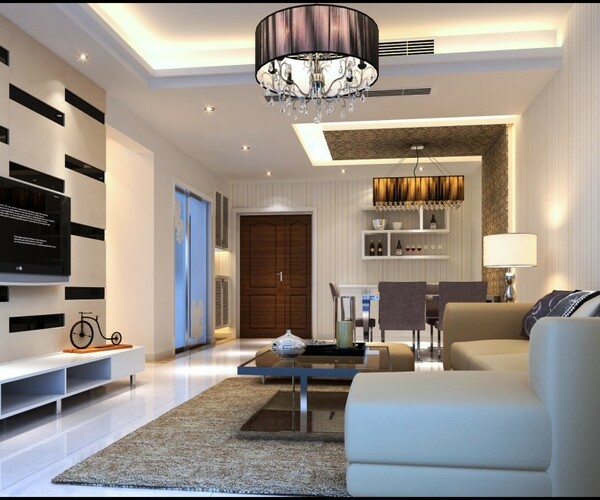 ArtStation - Deluxe modern living room 1877 | Resources