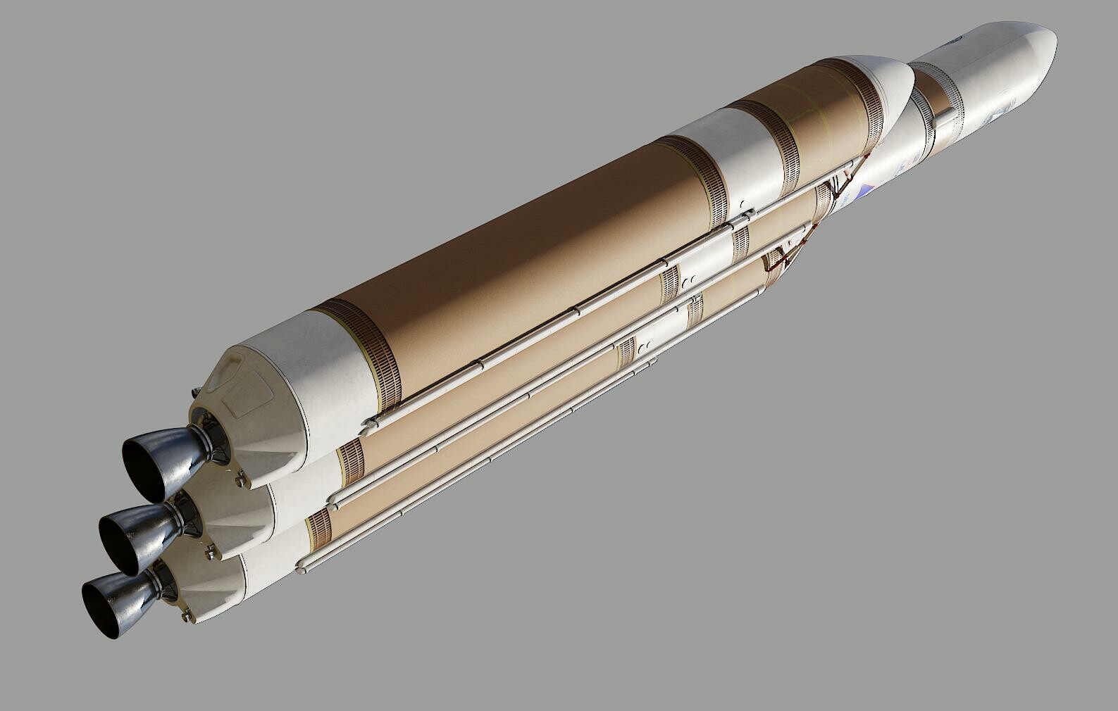 ArtStation - Delta IV Heavy Rocket 3D model | Resources