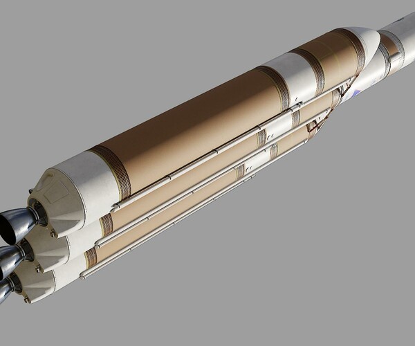 ArtStation - Delta IV Heavy Rocket 3D model | Resources