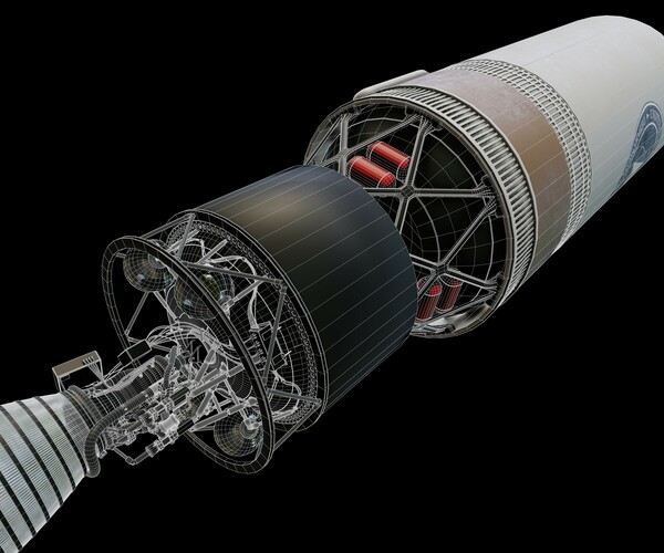 ArtStation - Delta IV Heavy Rocket 3D model | Resources