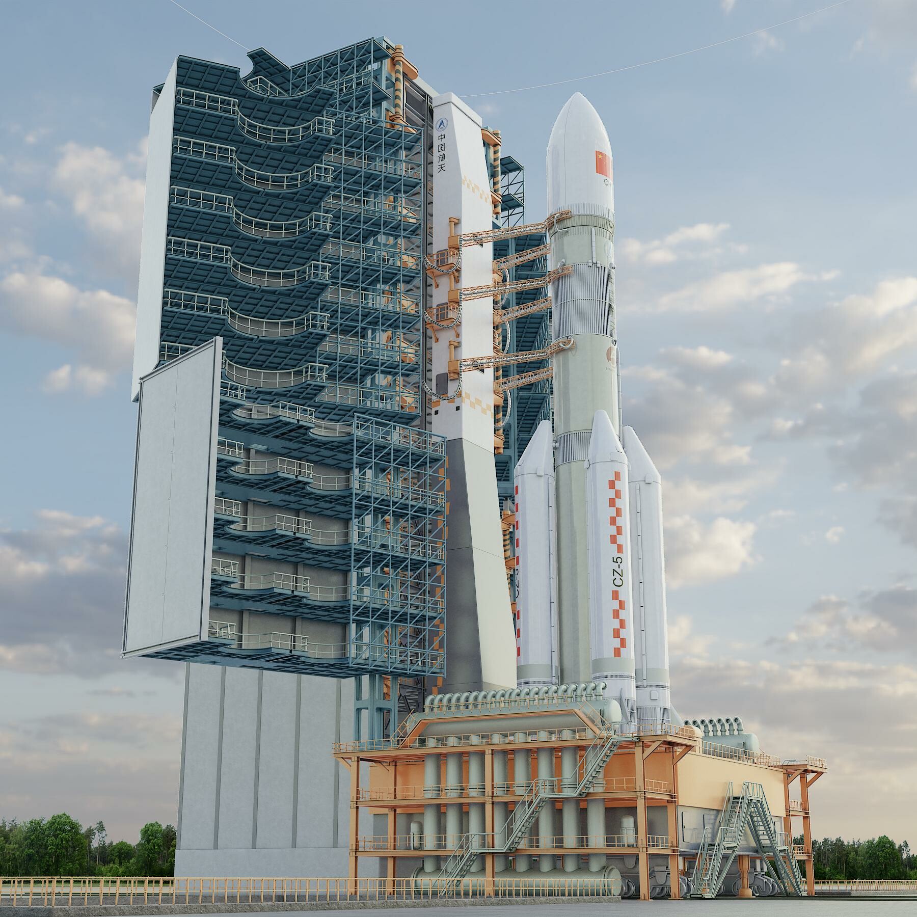 ArtStation - Long March 5 3D model | Resources