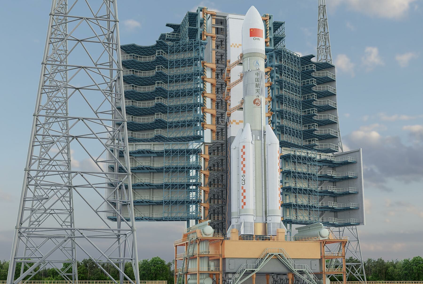 ArtStation - Long March 5 3D model | Resources