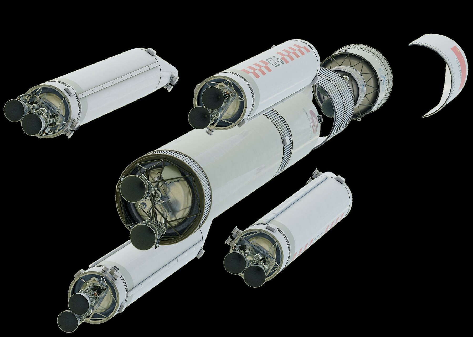 ArtStation - Long March 5 3D model | Resources