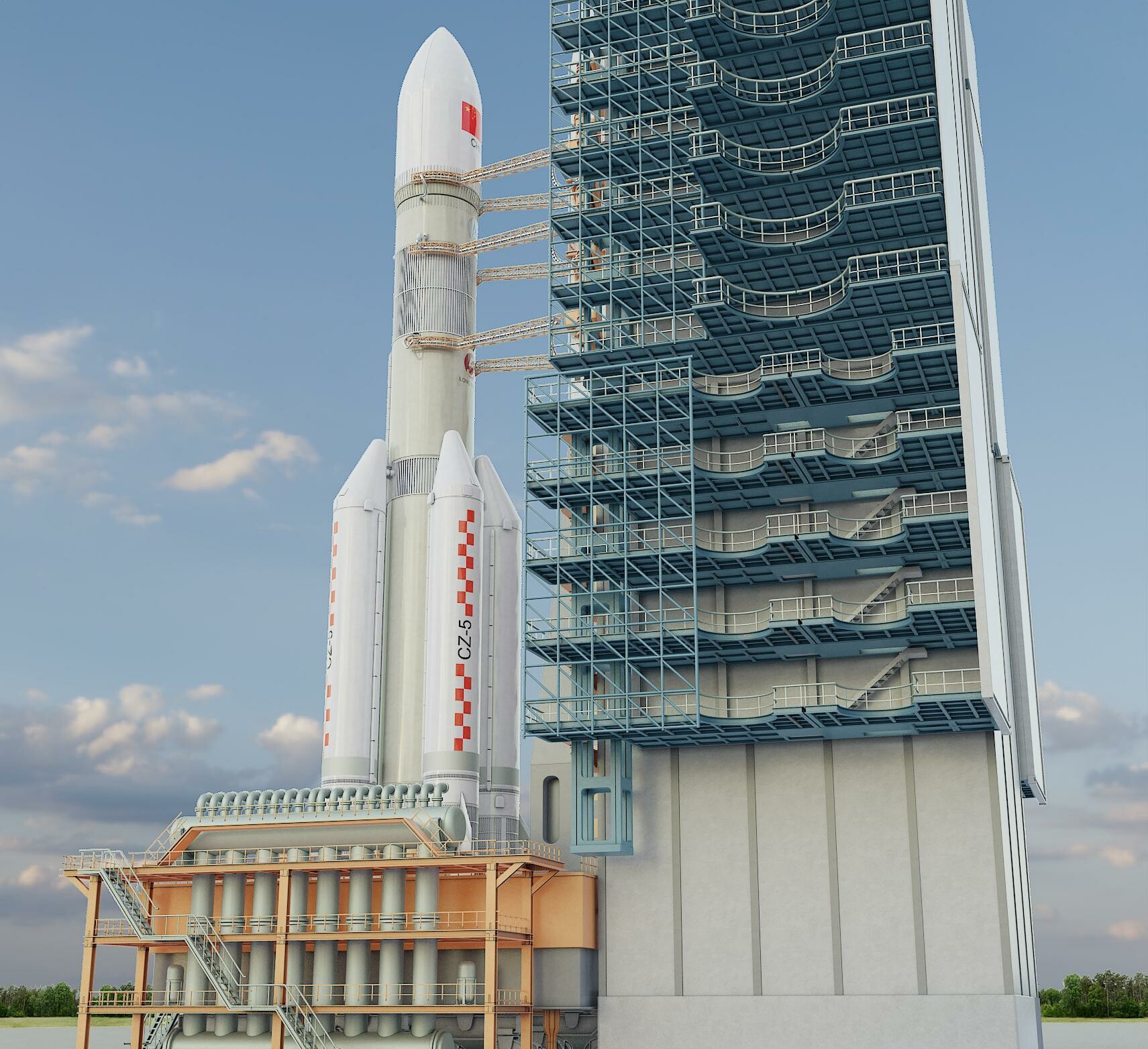 ArtStation - Long March 5 3D model | Resources