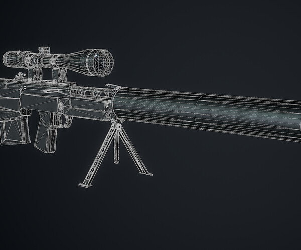 ArtStation - VKS Sniper Rifle | Game Assets
