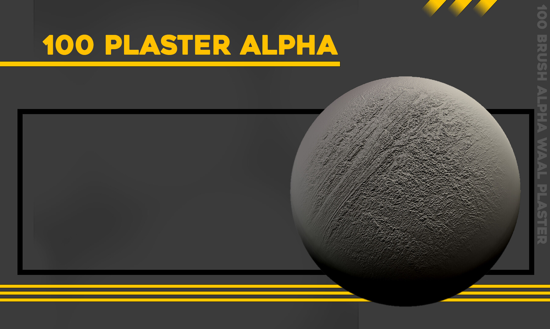 ArtStation - 100 alpha brushes concret - stone - plaster | Brushes