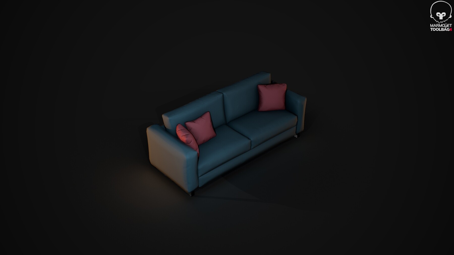 ArtStation - Realistic sofa with multiple colors Game Ready Model ...