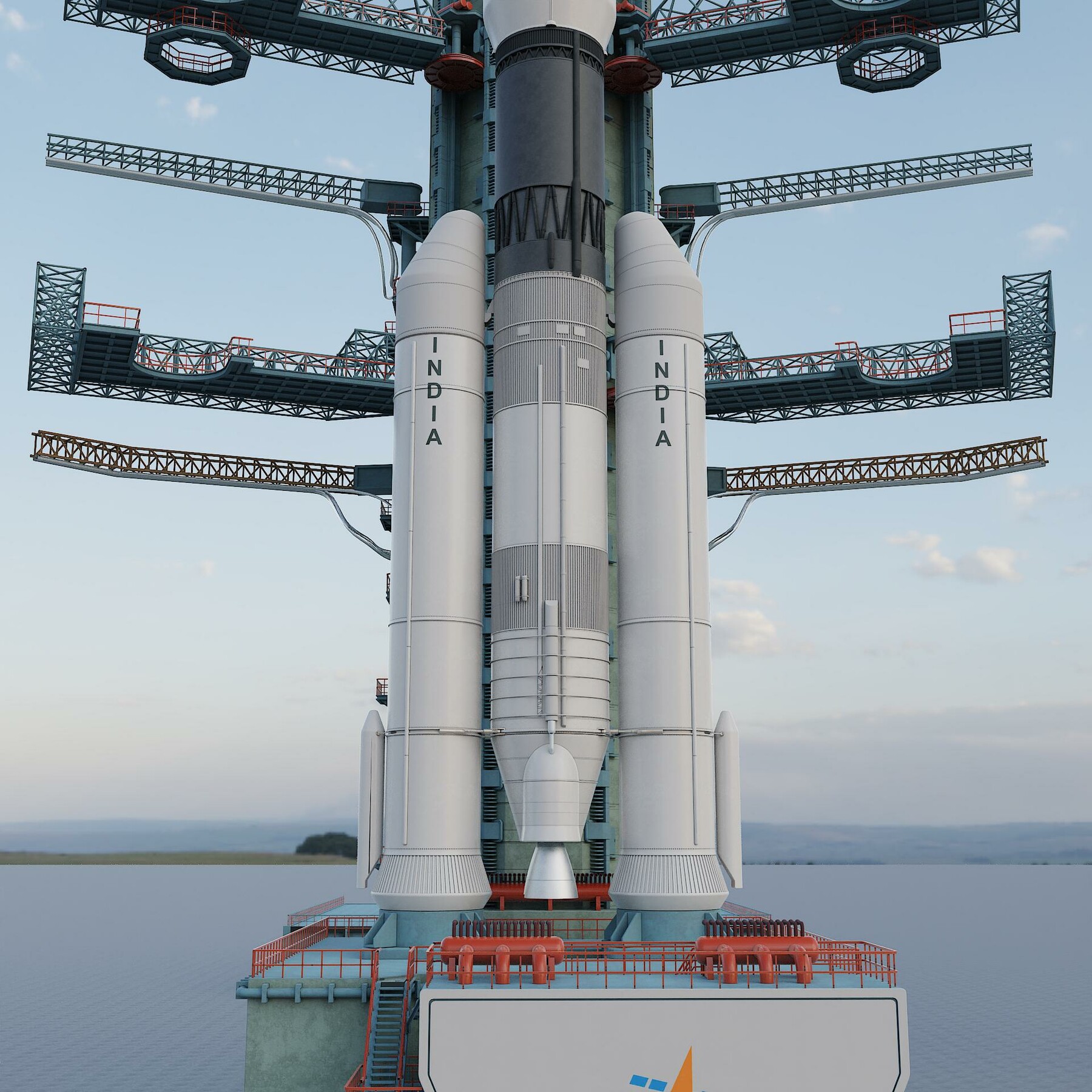 ArtStation - GSLV rocket 3D model | Resources