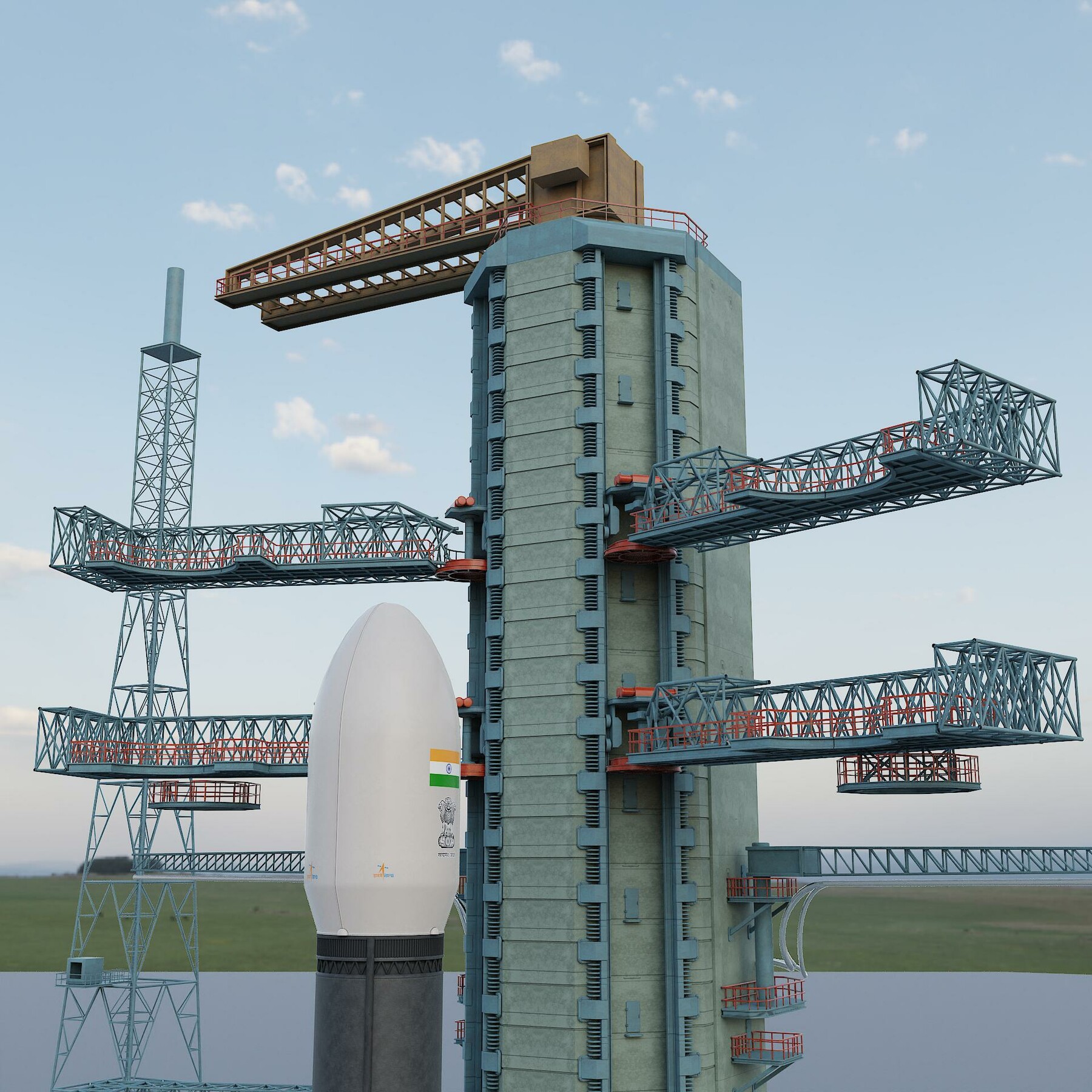ArtStation - GSLV rocket 3D model | Resources