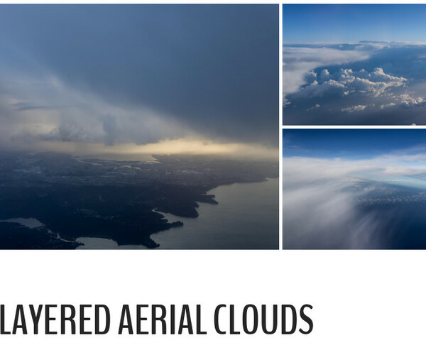 ArtStation - 143 photos of Misty Layered Aerial Clouds | Resources