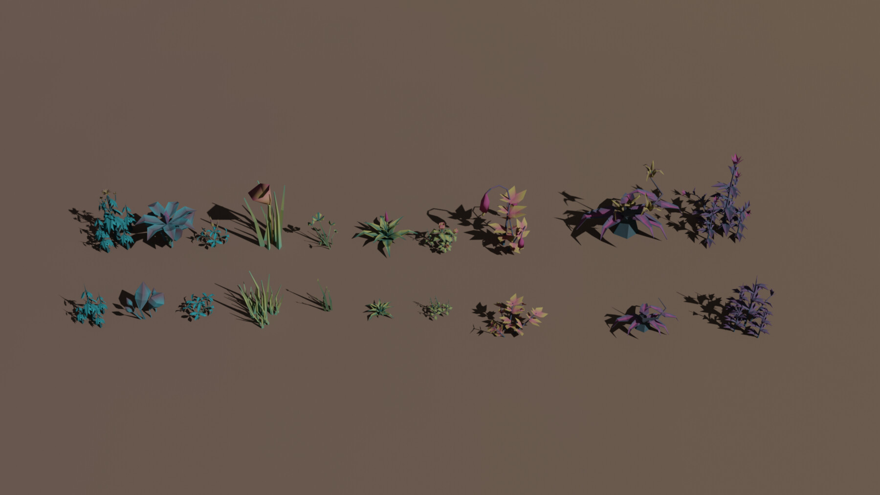 ArtStation - Low Poly 3D Flower Pack | Game Assets