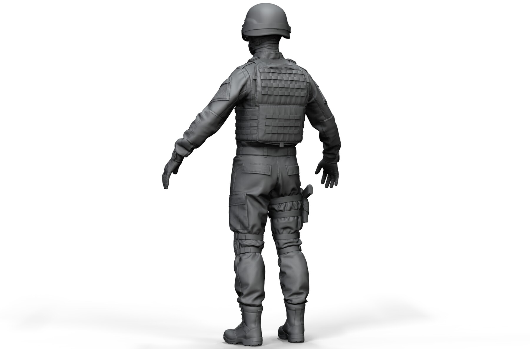 ArtStation - Police Special Force Officer (ztl/obj files) | Game Assets