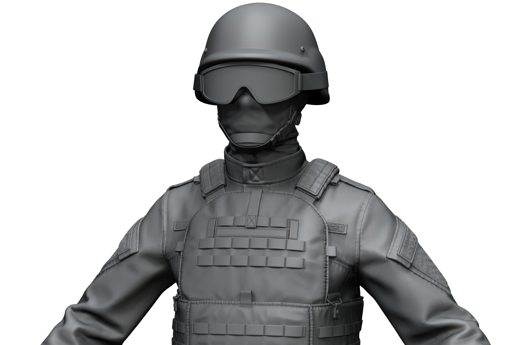 ArtStation - Police Special Force Officer (ztl/obj files) | Game Assets