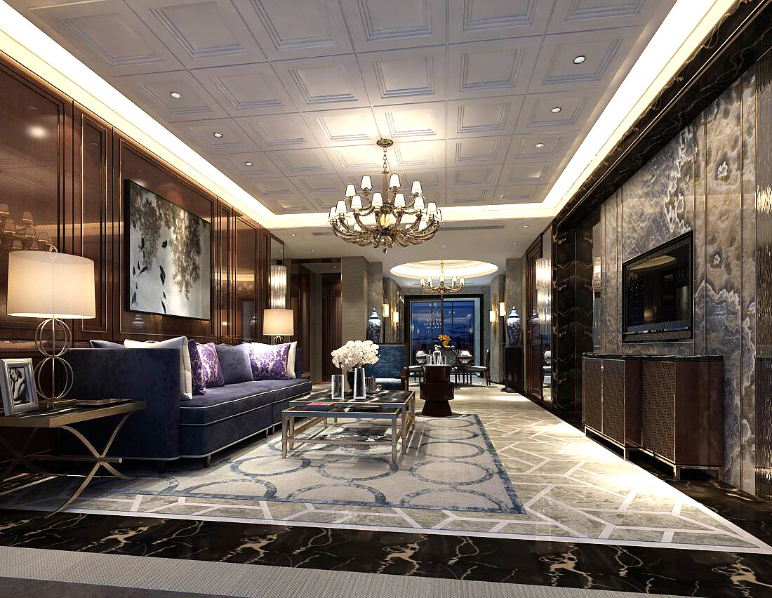 ArtStation - European-style living room design 13 | Resources