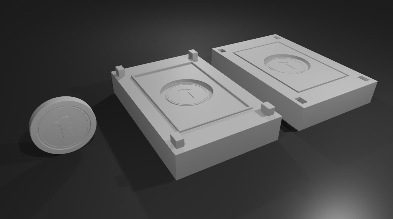 ArtStation - Mold for Coin - Form - Molde Moeda Forma 3D print model ...