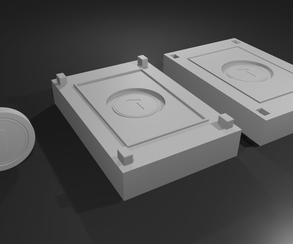 ArtStation - Mold for Coin - Form - Molde Moeda Forma 3D print model ...