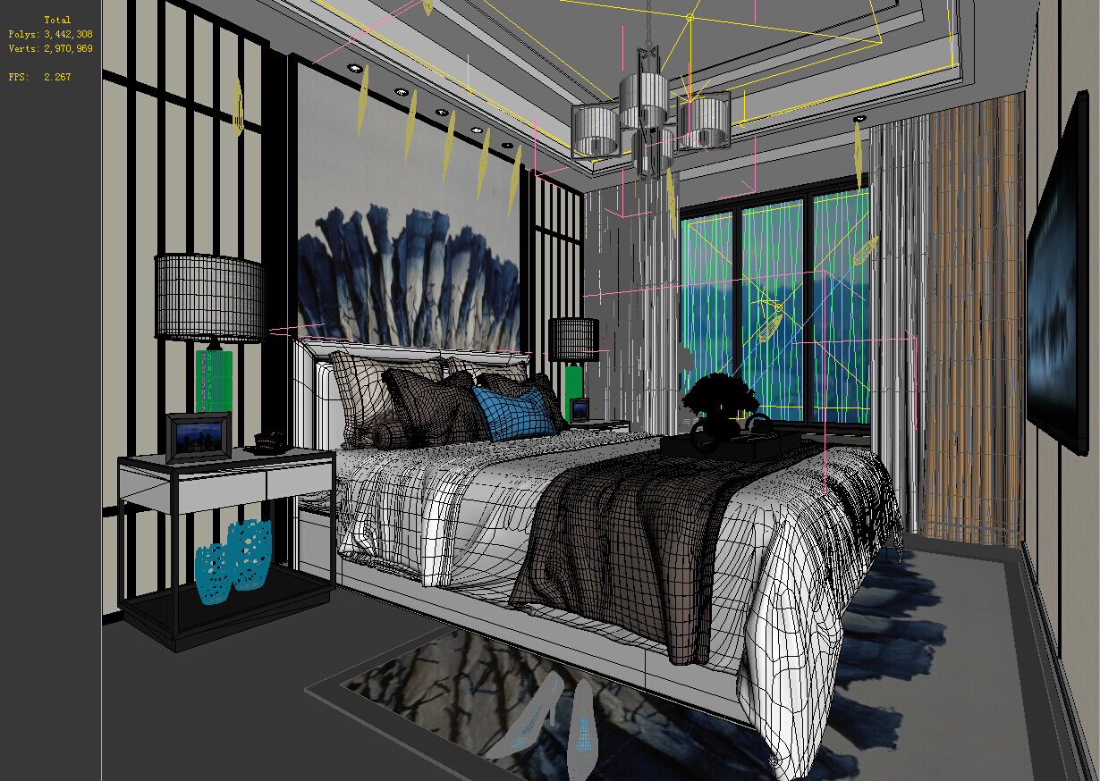 ArtStation - Stylish avant-garde living room design 02 | Resources
