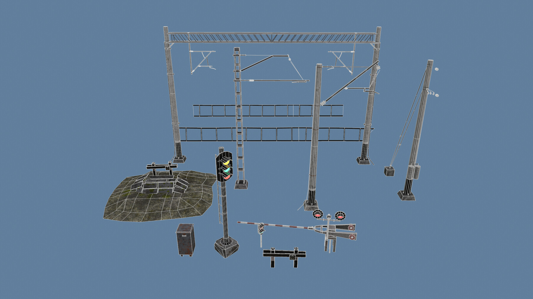 ArtStation - Railway game-ready pack | Game Assets