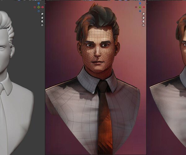 ArtStation - Male Head Blender file | Game Assets