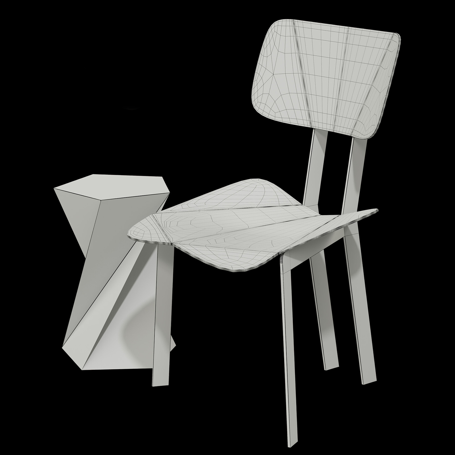 ArtStation - Origami Chairs | Resources