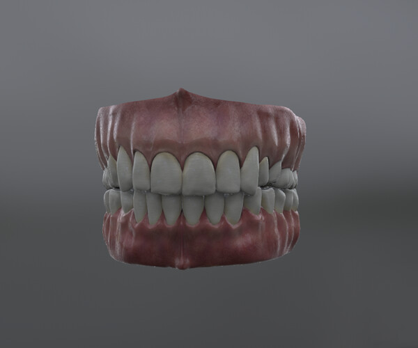 ArtStation - Gums Teeth and Tongue | Game Assets