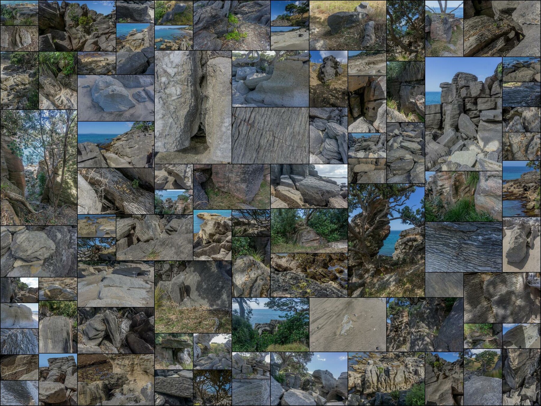 ArtStation - 259 photos of Waipu Layered Rocks | Resources