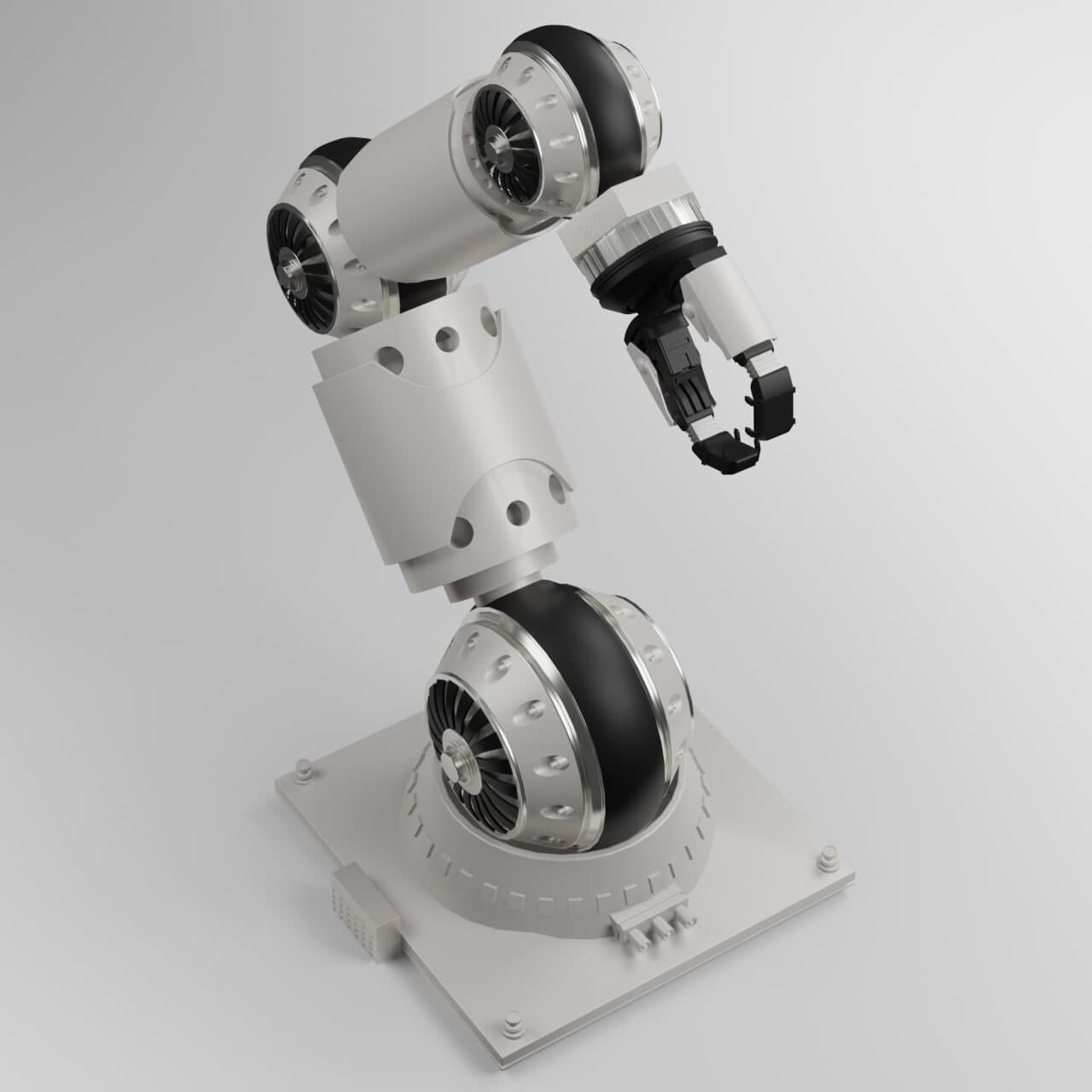 ArtStation - 5 Industrial Robot Arm and 5 tools | Game Assets