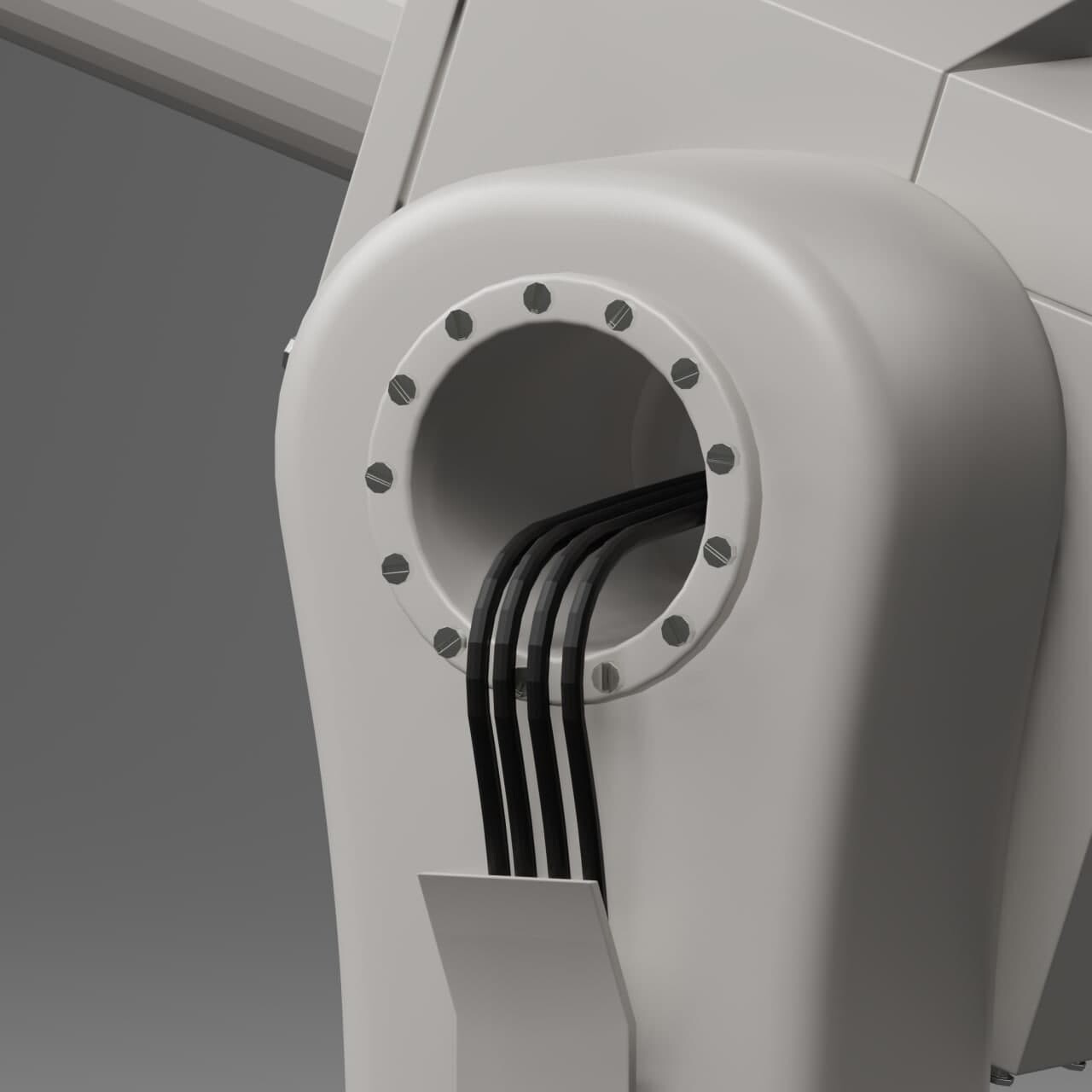 ArtStation - 5 Industrial Robot Arm and 5 tools | Game Assets