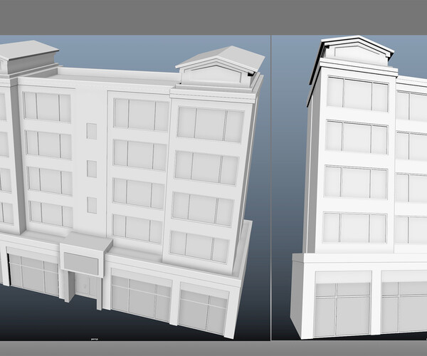 ArtStation - Cartoon building house | Resources