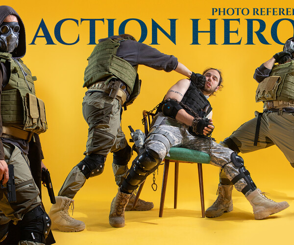 ArtStation - Action Heroes - Reference Photo Pack for Artists 359 JPEGs ...
