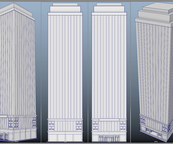 ArtStation - Cartoon high building house | Resources