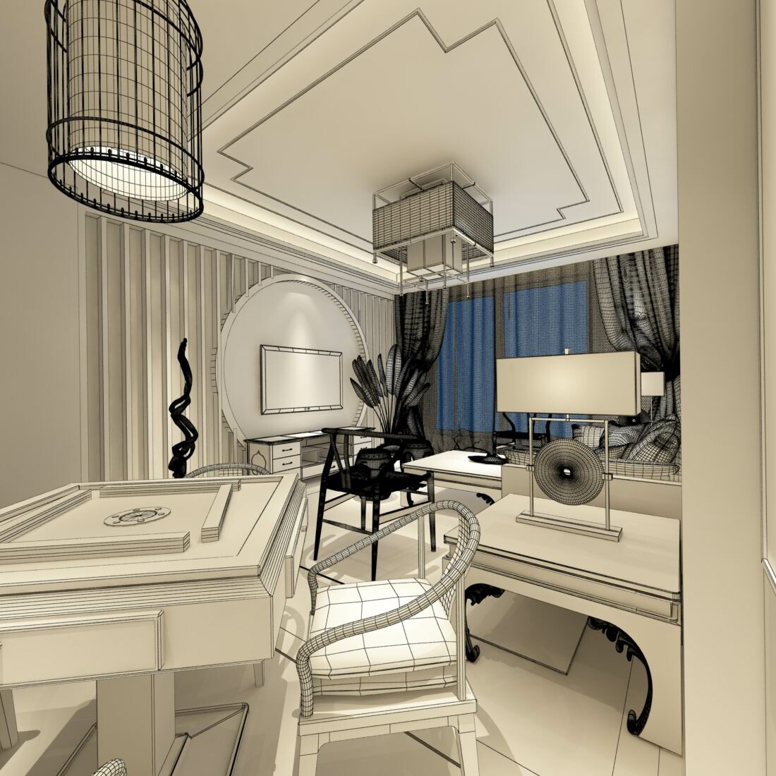 ArtStation - Avant-garde luxury family living room 64 | Resources