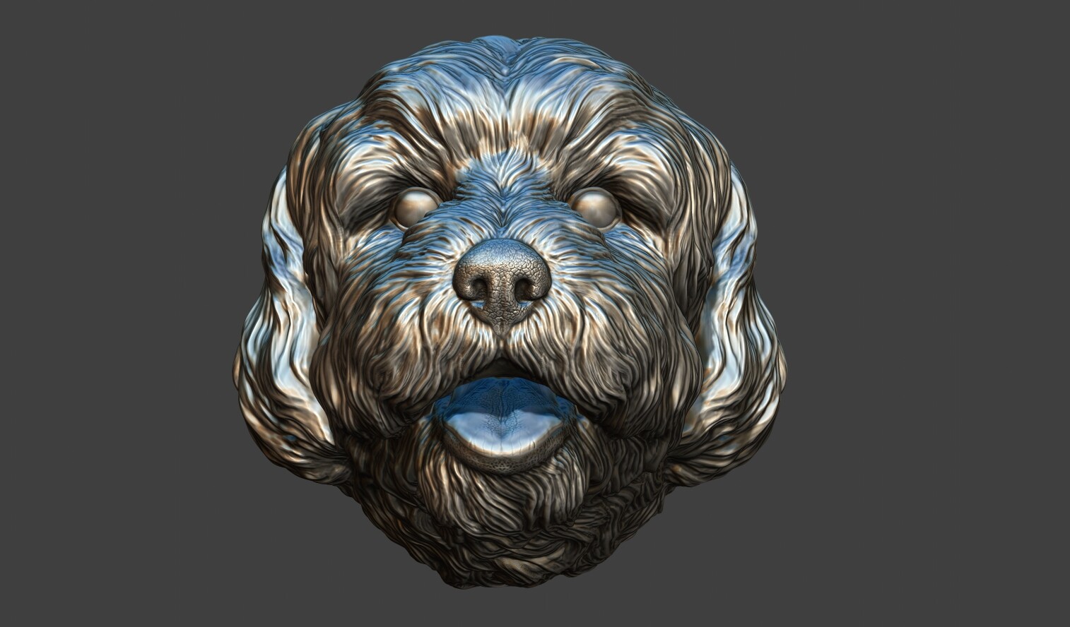 ArtStation - Lhasa Apso head dog | Resources