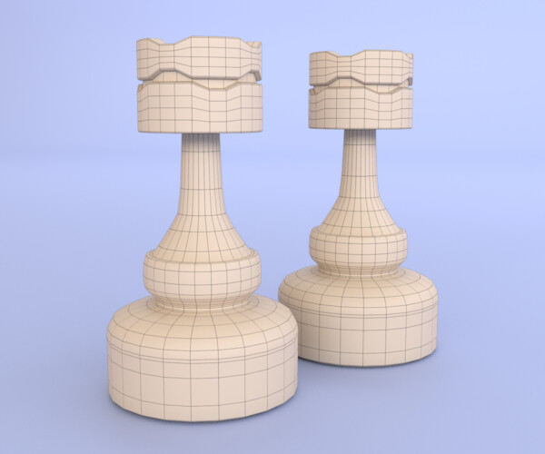 ArtStation - Chess Piece - Rook | Game Assets