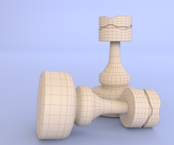 ArtStation - Chess Piece - Rook | Game Assets