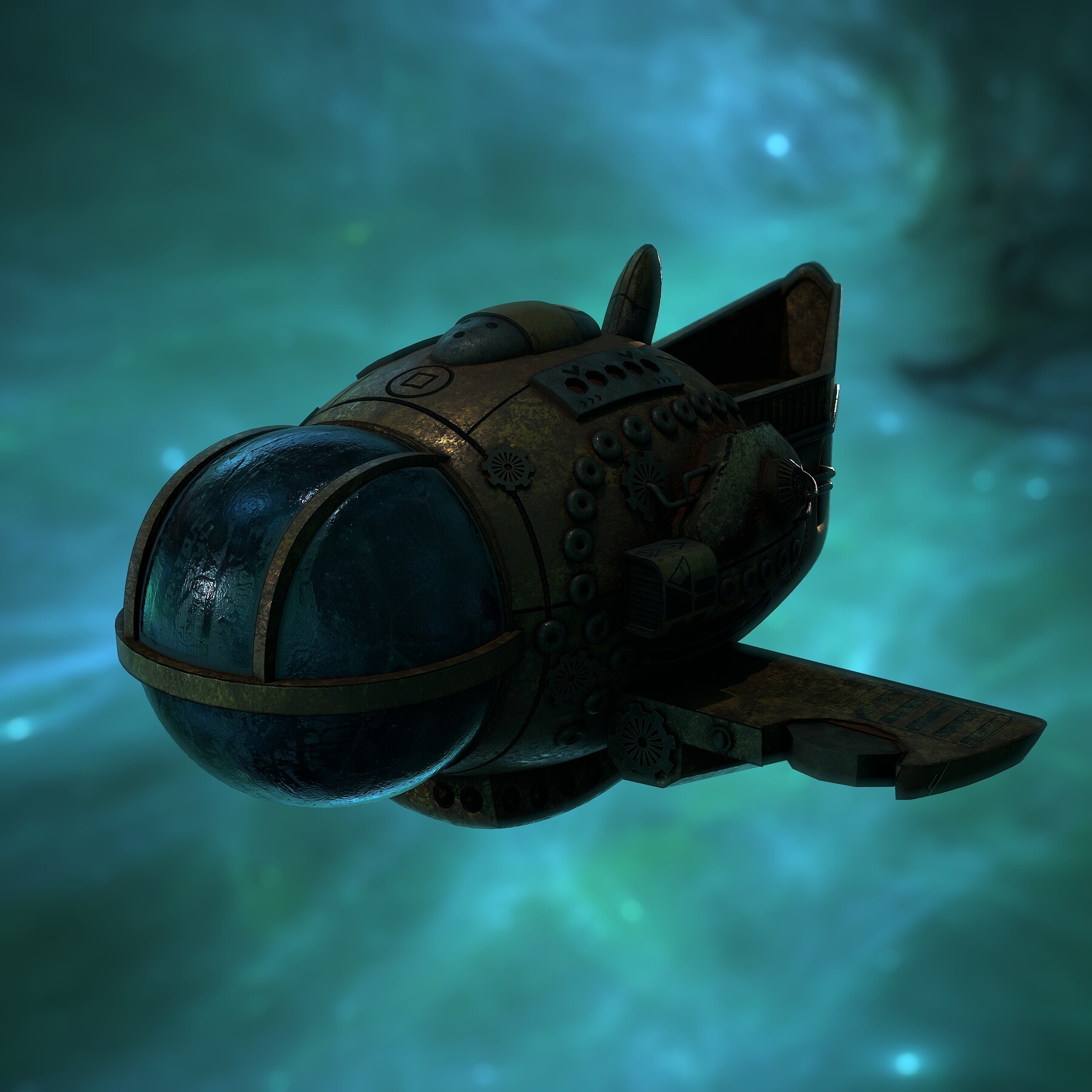 ArtStation - Steampunk Spaceship | Game Assets
