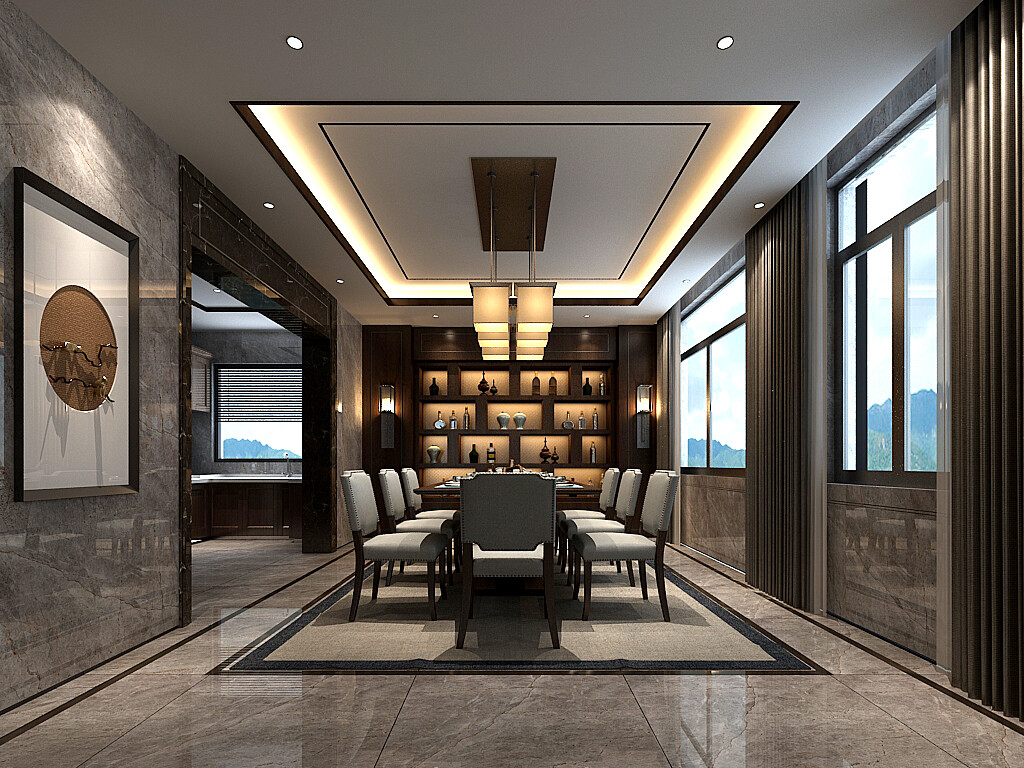 ArtStation - Chinese living room design 04 | Resources