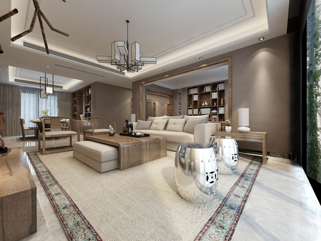 ArtStation - Chinese living room design 06 | Resources