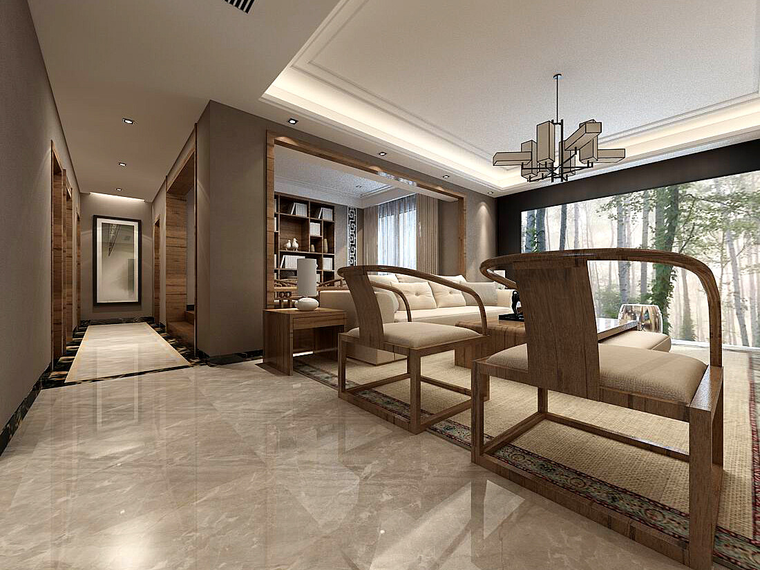 ArtStation - Chinese living room design 06 | Resources