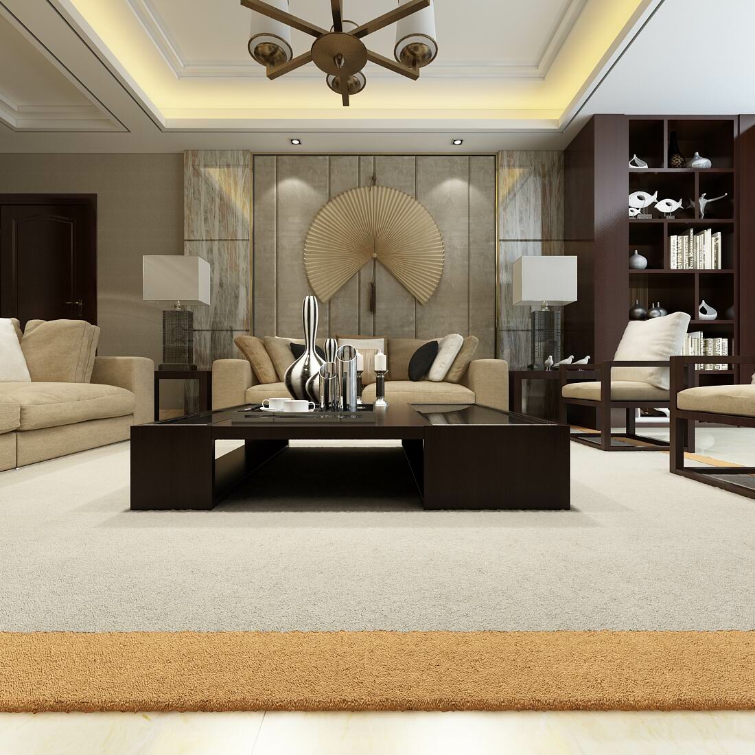 ArtStation - Chinese living room design 07 | Resources