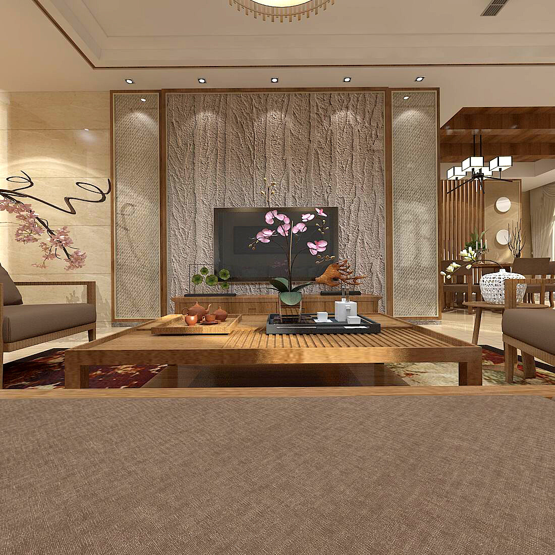 ArtStation - Chinese living room design 09 | Resources