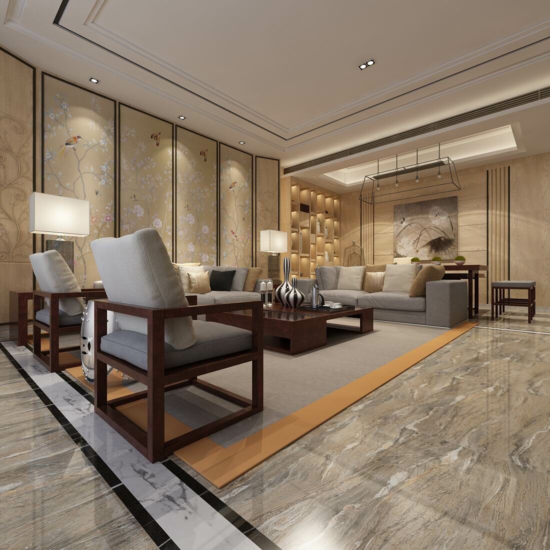 ArtStation - Chinese living room design 11 | Resources