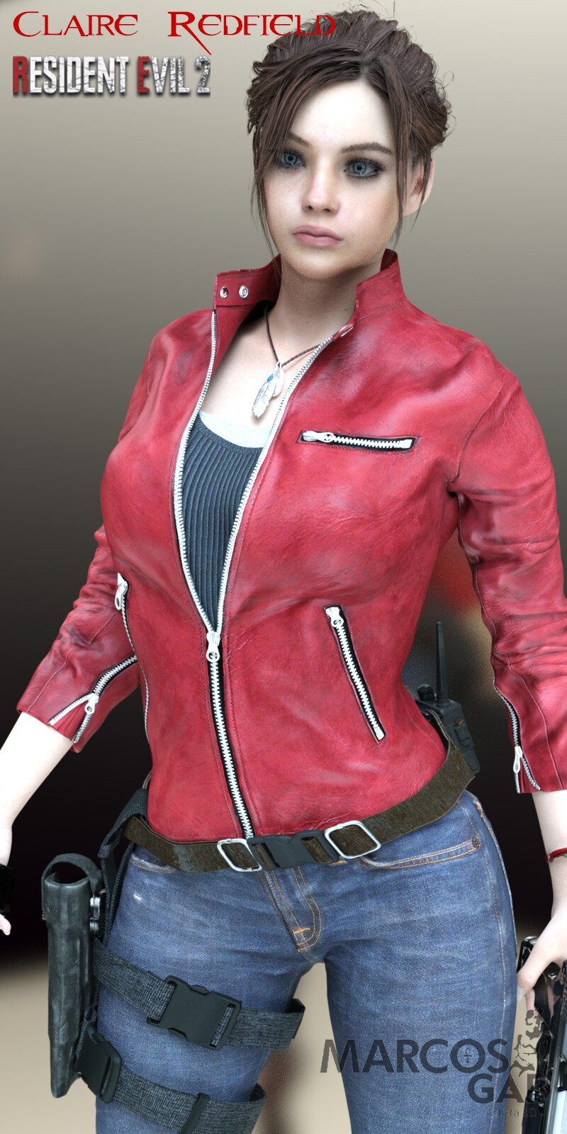 ArtStation - Claire Redfield RE2R for Genesis 8 Female | Resources