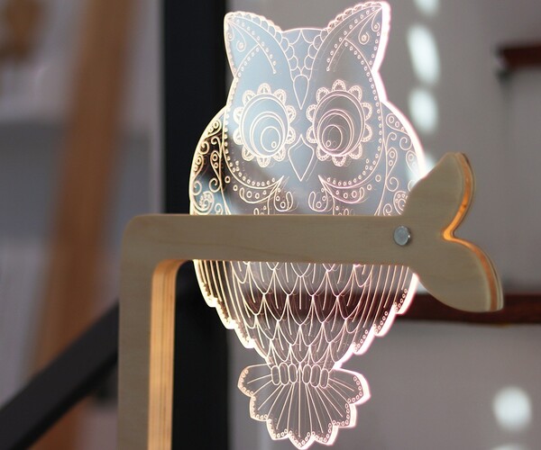 ArtStation - LED Acrylic Mood Light | Resources