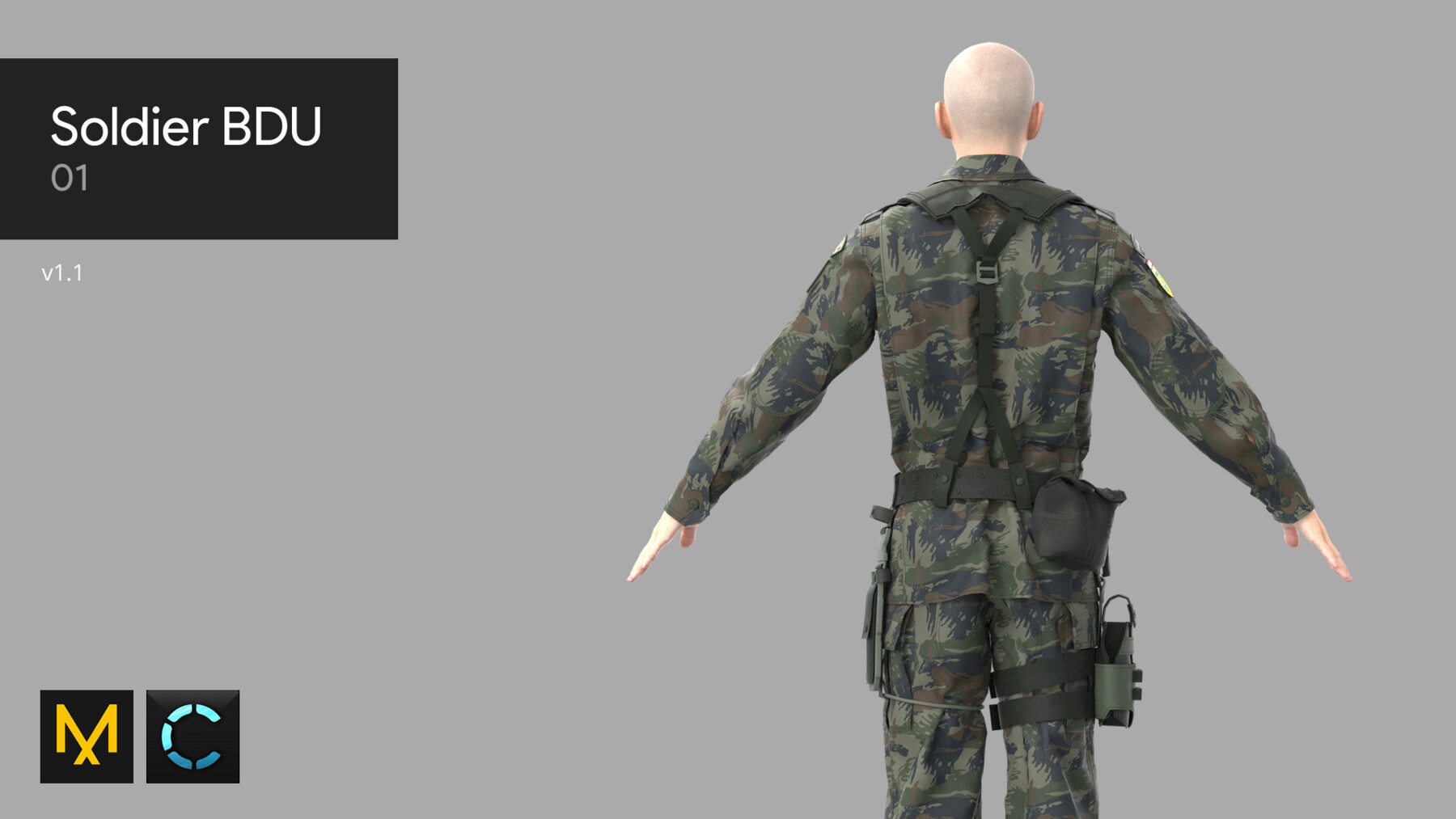 ArtStation - Soldier BDU 01 - Marvelous Designer, CLO 3D | Resources