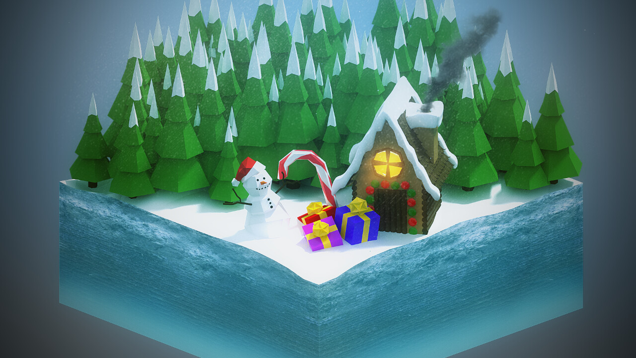 ArtStation - Low Poly Christmas Scene | Resources