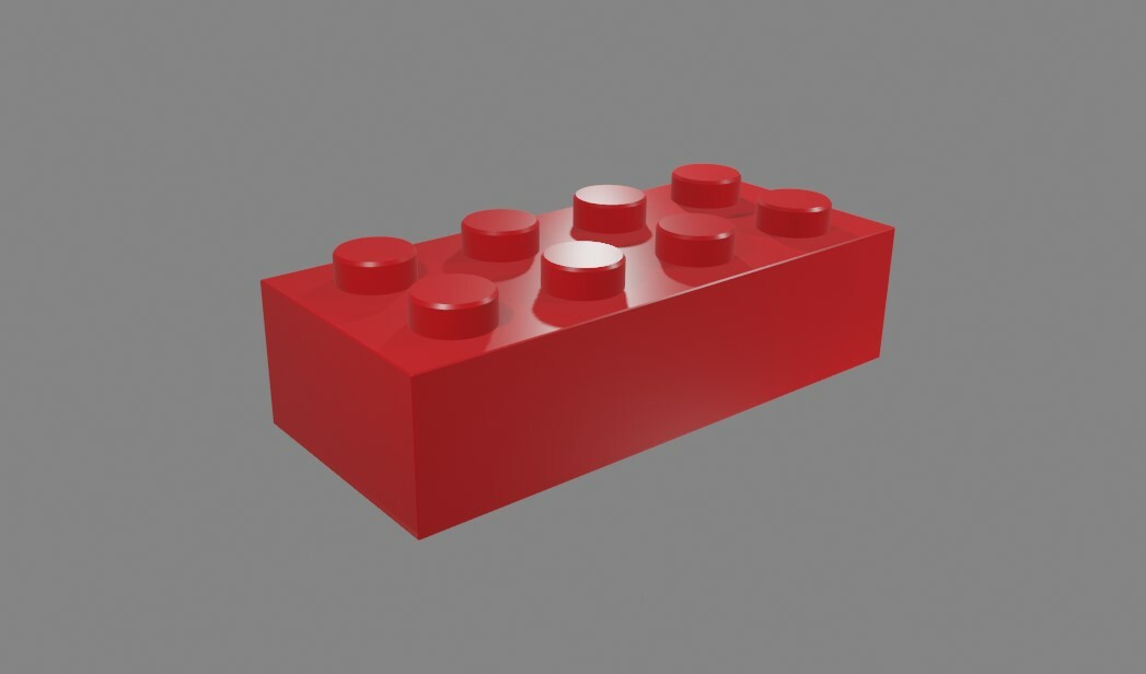 ArtStation - Plastic Brick Low-poly 3D model | Game Assets